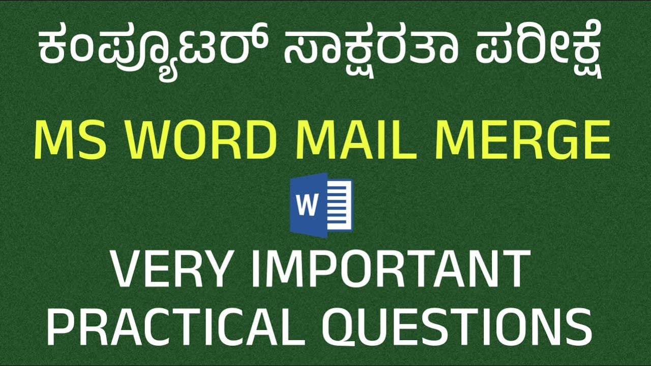 CLT PRACTICAL QUESTIONS | Mail Merge MS Word | CLT IMPORTANT QUESTIONS ...