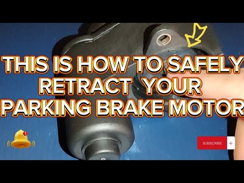 How to safely retract your electric parking brake motor without a scan ...