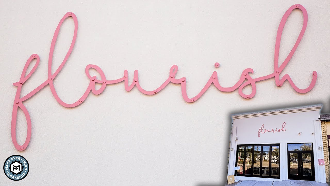 Making A Metal Sign For A Storefront - YouTube