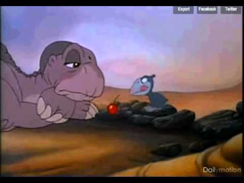 The land before time - cute bird and little foot - YouTube