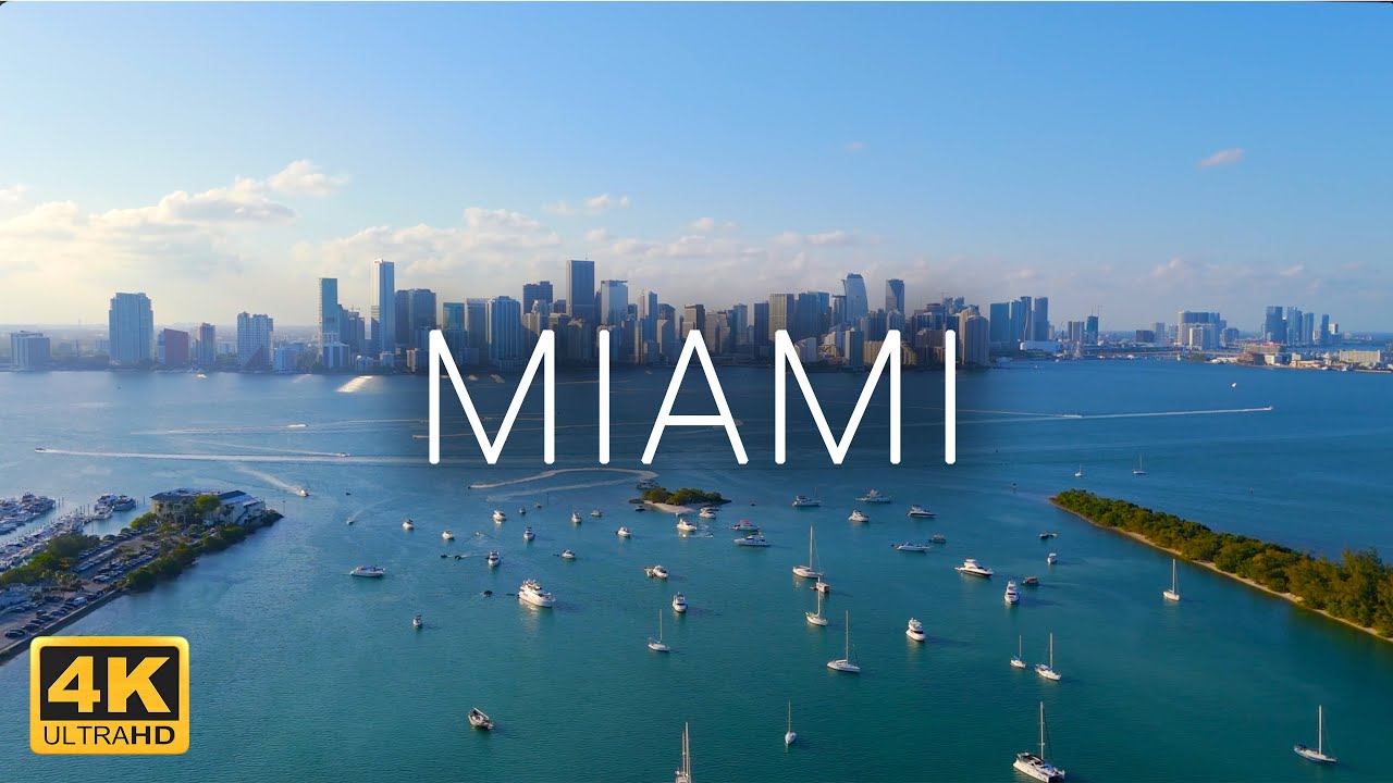 4K MIAMI & MIAMI BEACH 3 HOUR SCREEN SAVER - YouTube