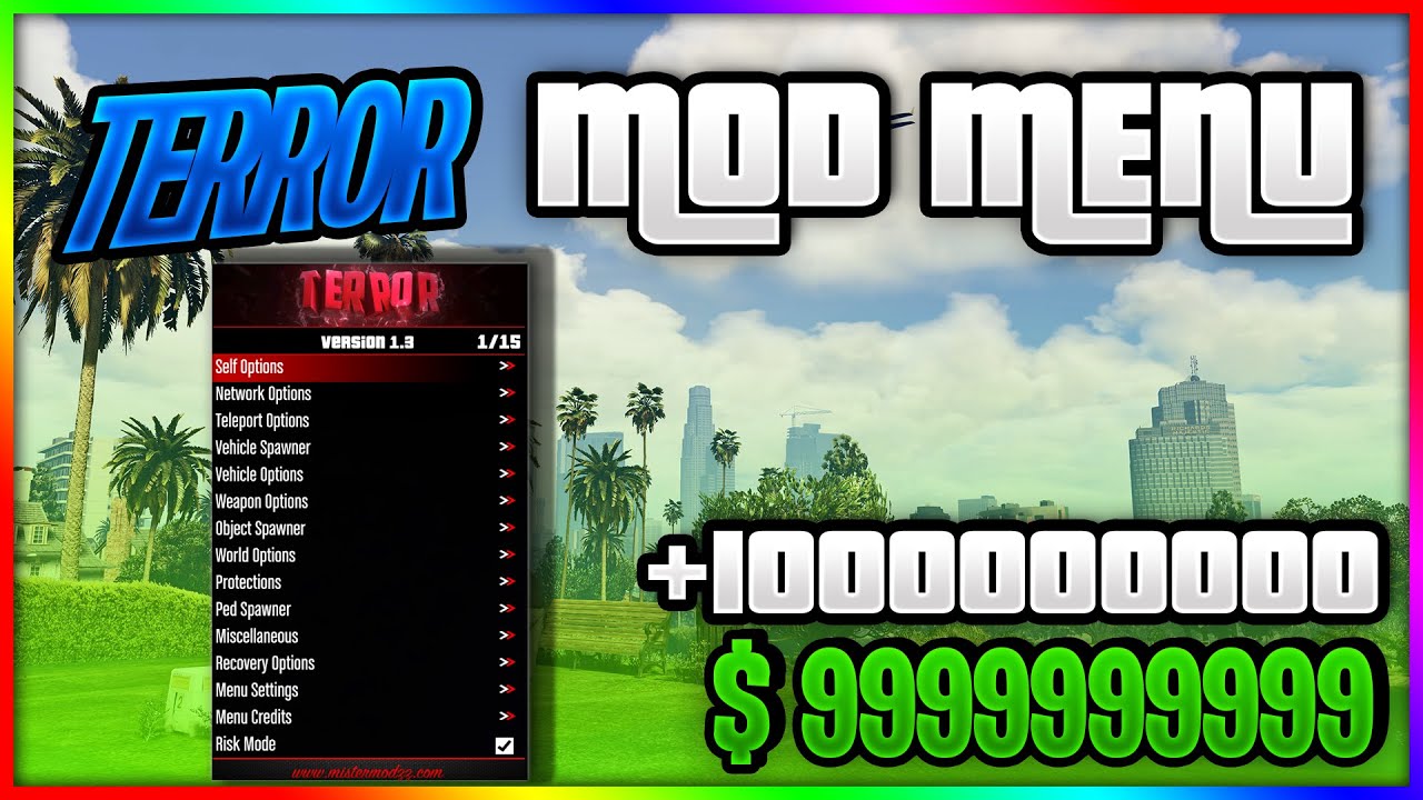 GTA V Online PC 1.50 | 15M GTA$ PRO SEKUNDE! | *TERROR* MOD MENU ...