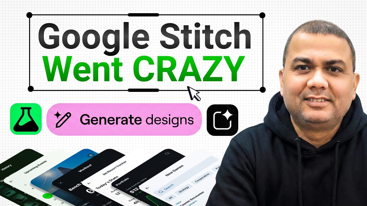 Google Stitch Tutorial: Create Apps & UI Designs for FREE with AI | 418 ...