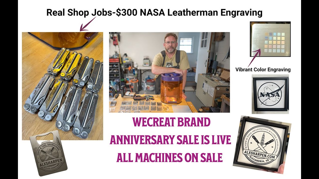 Real Shop Jobs-$300 NASA Leatherman Engraving (WeCreat Lumos on Sale ...