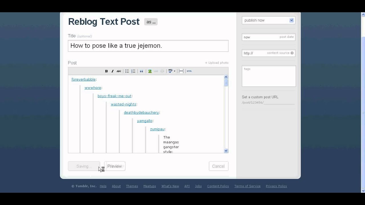 How to Reblog in Tumblr. - YouTube