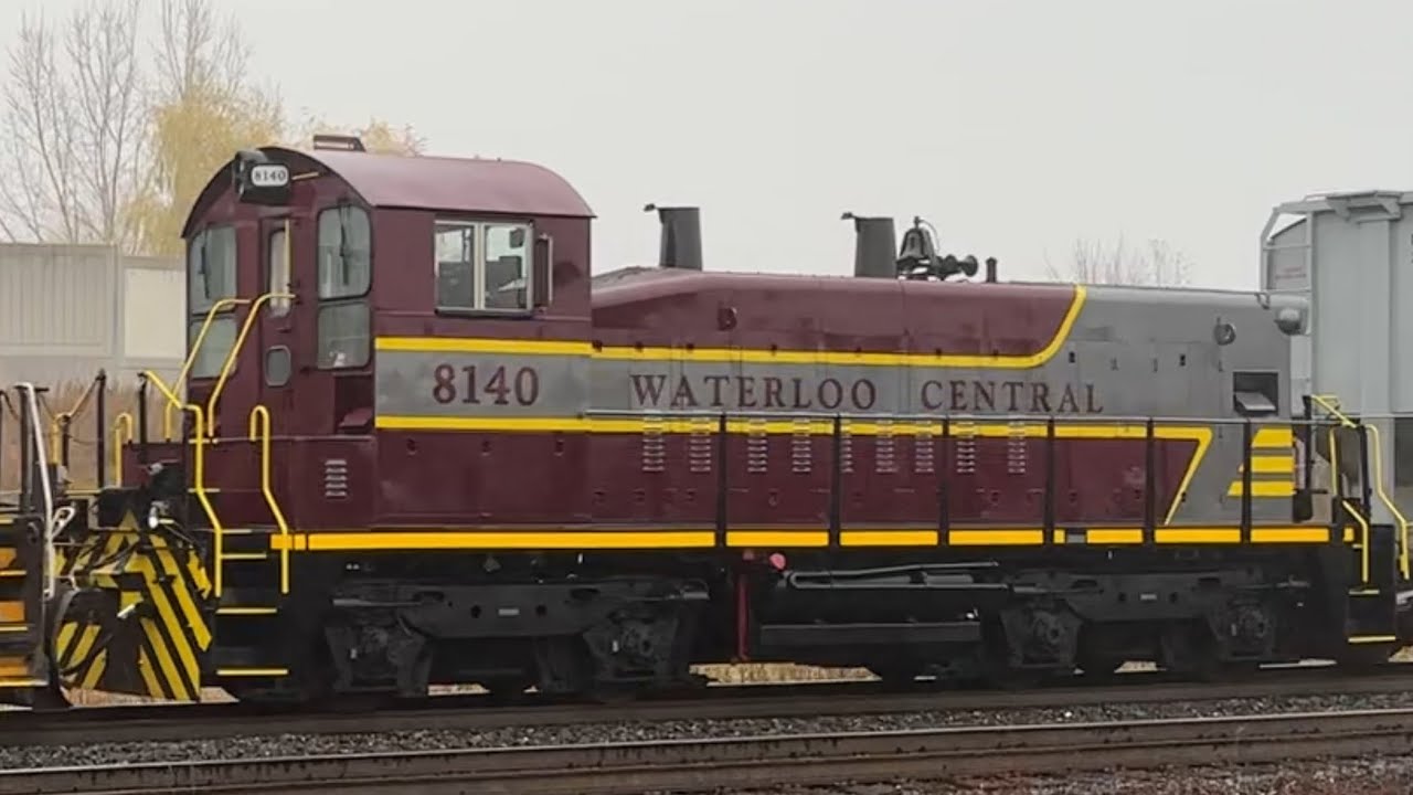 CN Train A424 (Waterloo Central SW1200 8140) Mile 44 CN Halton ...