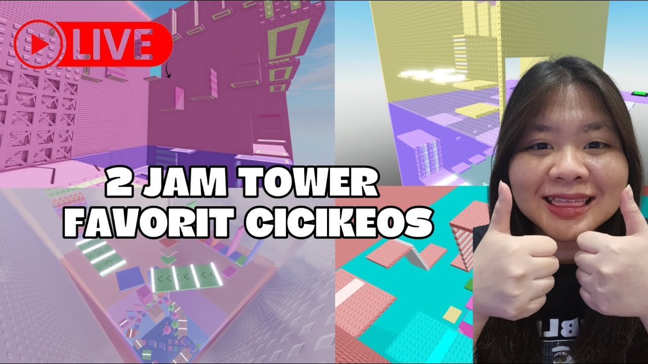 2 JAM TOWER FAVORIT CICIKEOS - ROBLOX - YouTube