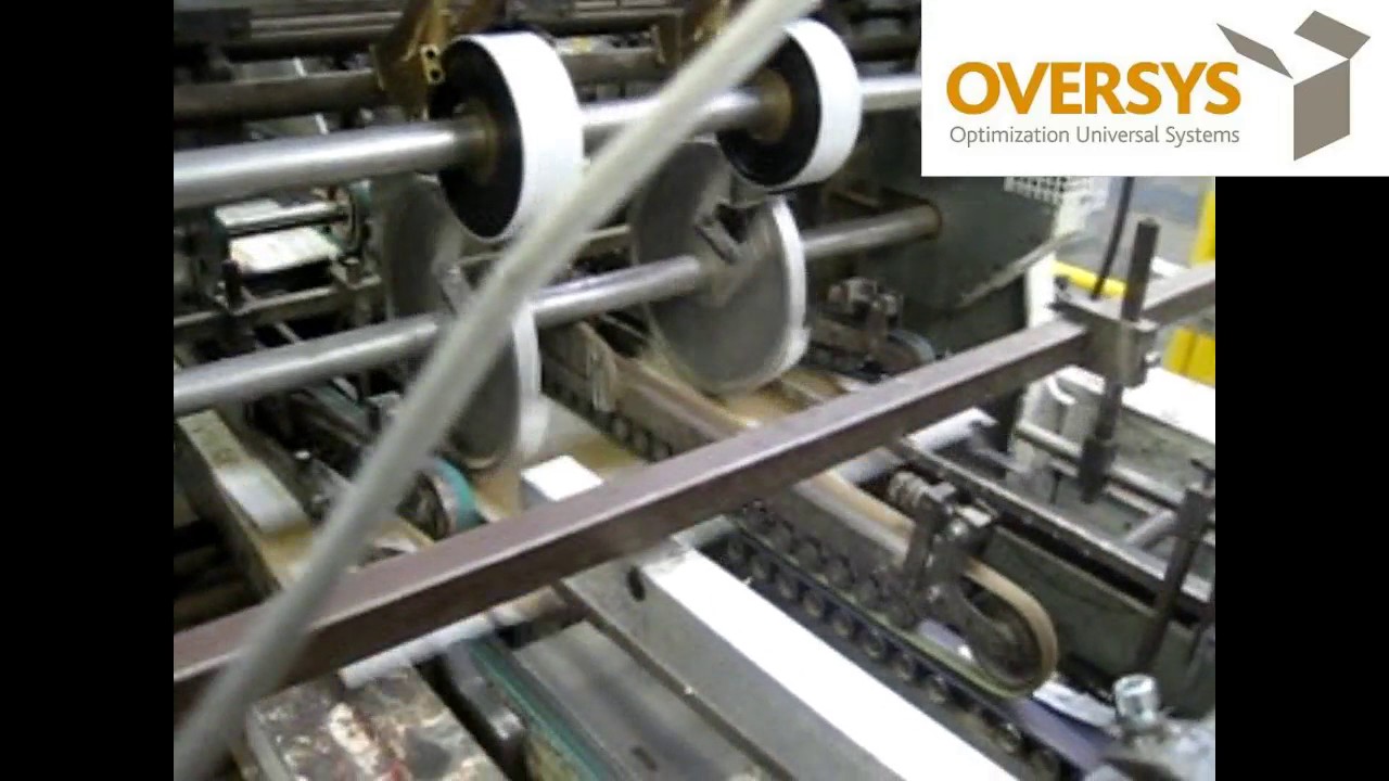 VIDEO OVERSYS U40210317 BOBST PCR 1280 SPECIALTY FOLDER GLUER - YouTube