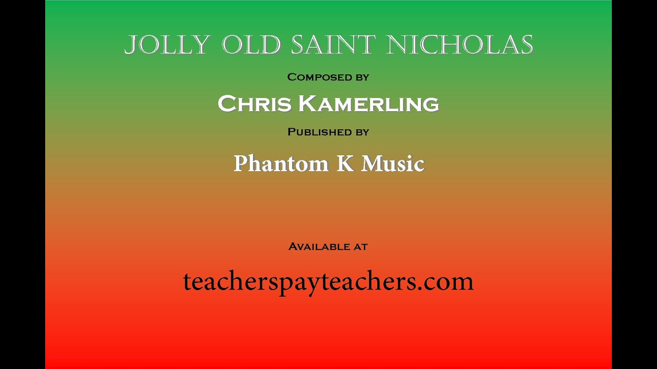 Jolly Old Saint Nicholas - Very Beginning Band - YouTube