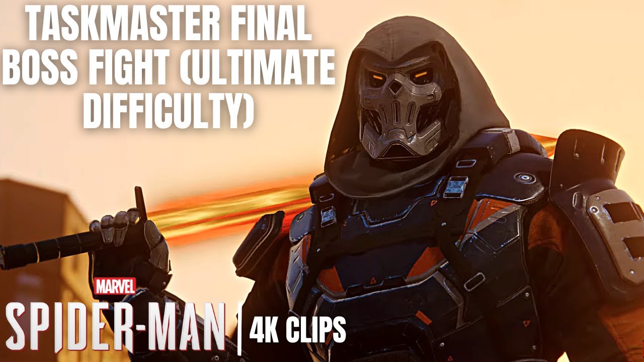 Iron Spider vs Taskmaster Final Boss Fight | Ultimate Difficulty ...