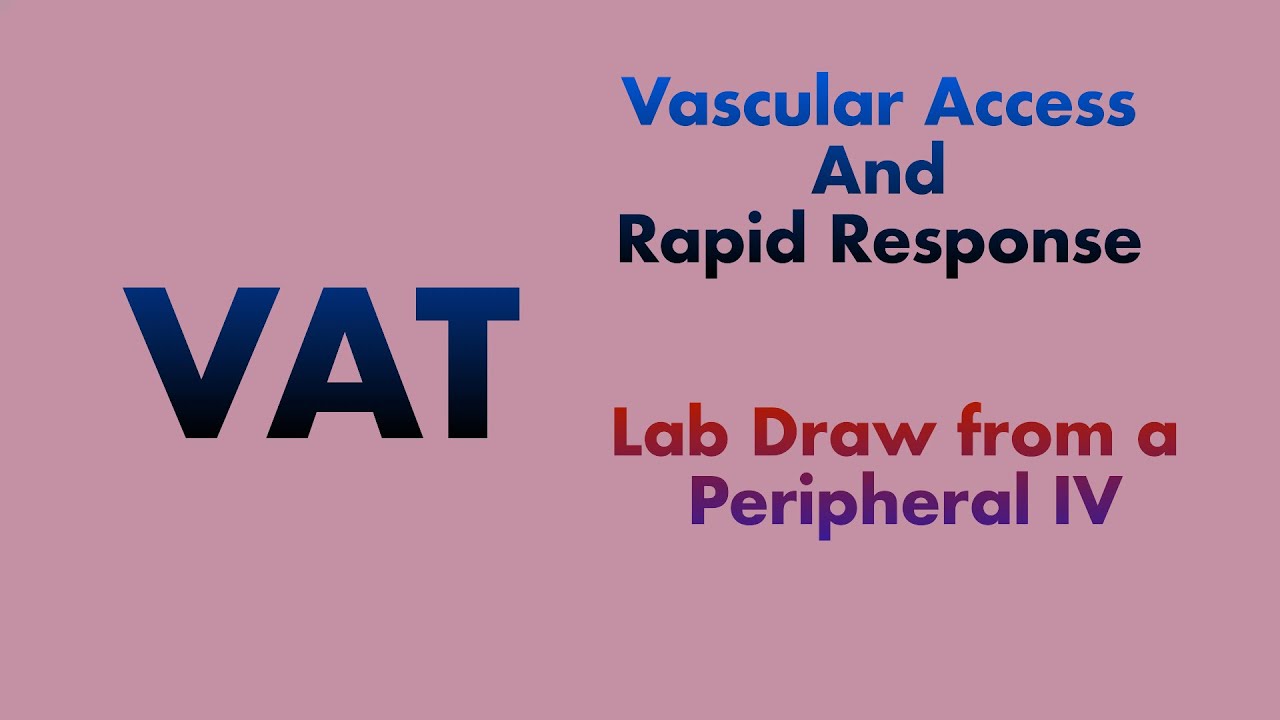 Lab Draws from A Peripheral IV - YouTube