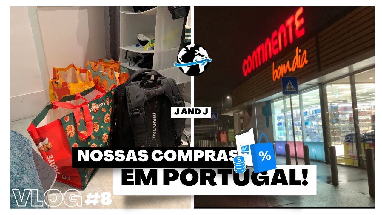 NOSSAS COMPRAS NO MERCADO DE PORTUGAL - CONTINENTE E MERCADONA - YouTube