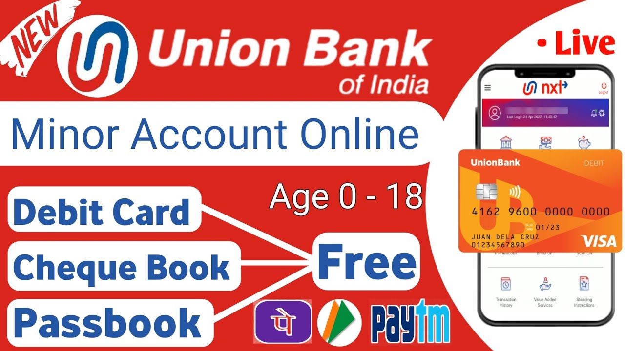 Union Bank of India Minor Account Opening Online 2023 | Minor Account ...