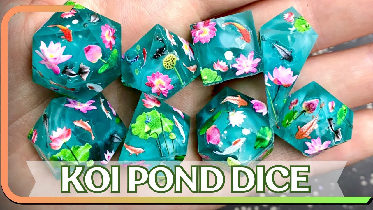 Making Koi Fish Dice - YouTube