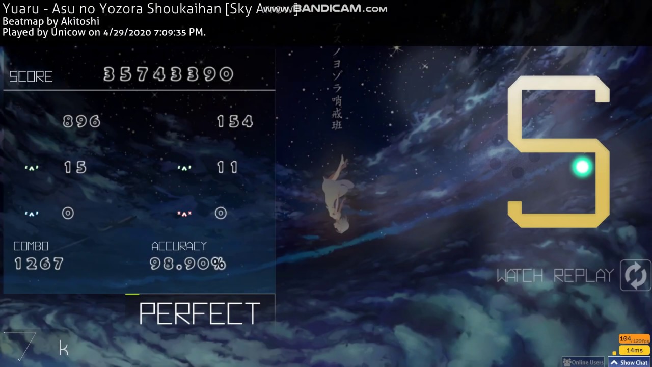 [osu!std] Yuaru - Asu no Yozora Shoukaihan | 98.90% | 333pp - YouTube