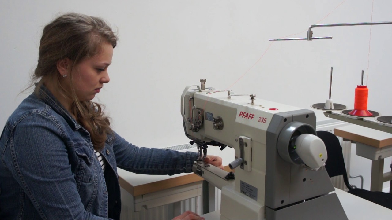 Using the reel and pulling up the lower thread - YouTube