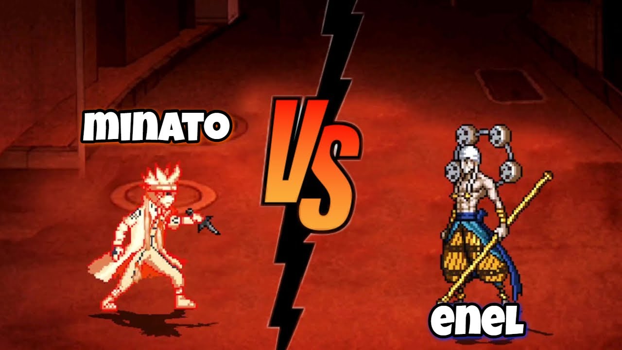 Minato Vs Enel one piece x naruto fights / mugen - YouTube