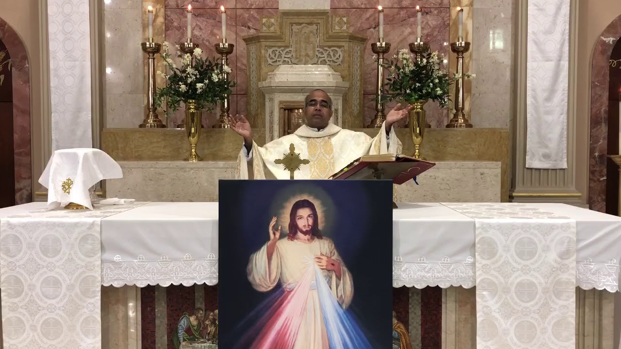 Mass for Divine Mercy Sunday - April 19, 2020 - Fr. Tomi Thomas - YouTube