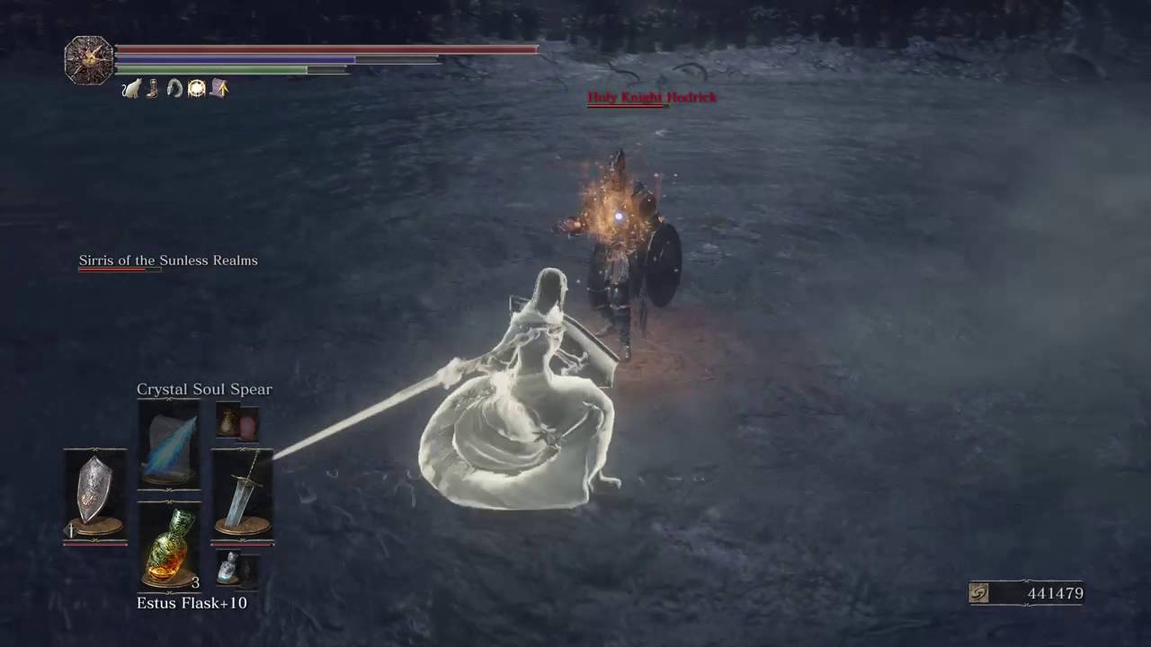 DARK SOULS™ III Holy Knight Hodrick Fight With Sirris of the Sunless ...