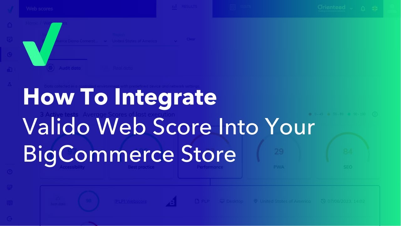 How to integrate Valido Web Score into your BigCommerce store - YouTube