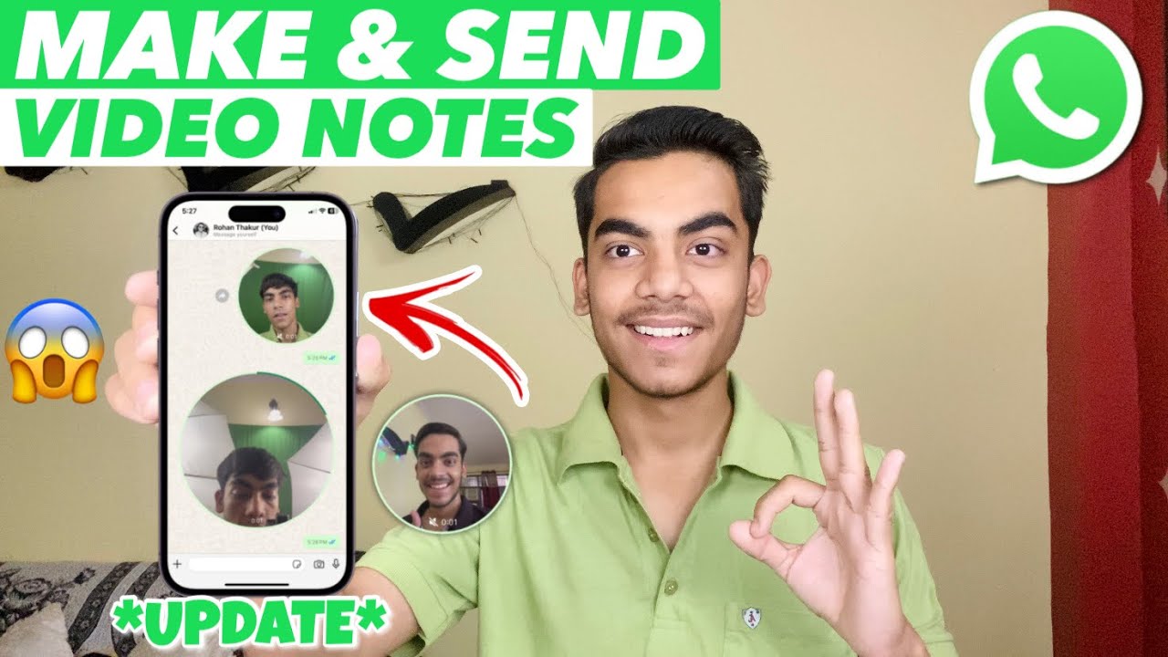 Video Note WhatsApp | How To Make Video Note WhatsApp | WhatsApp Video ...