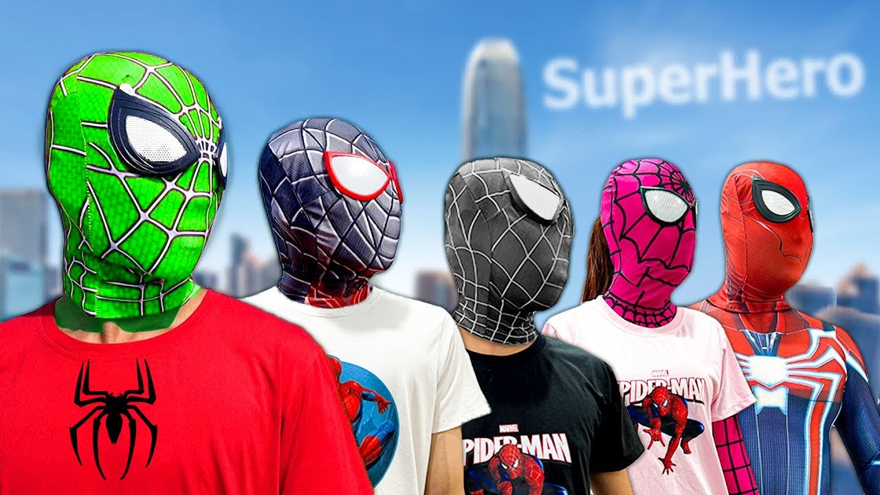PRO 5 SUPERHERO Survival Battle Nerf War Fight Bad Guy Team Joker Live ...