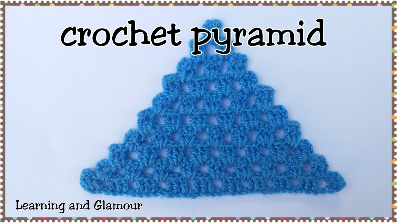 How to Crochet Triangle or pyramid stitch - YouTube