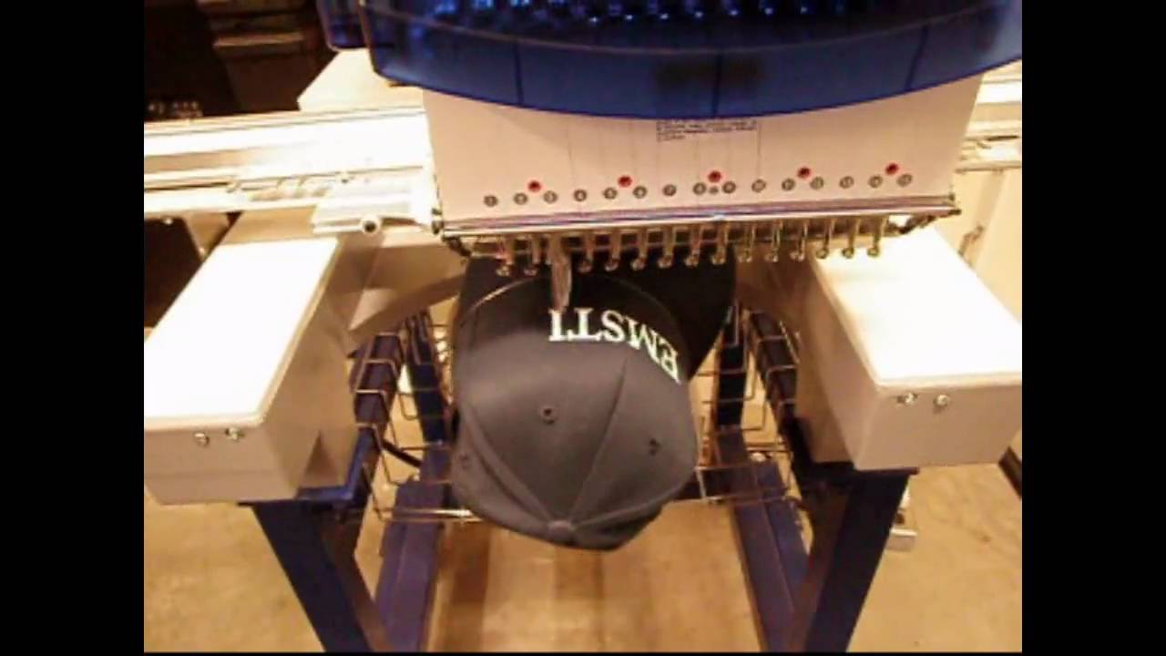 Think Ink and Thread- How to hoop, Embroider 6210 flex hat - YouTube