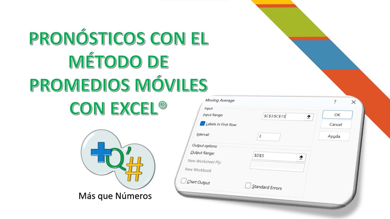 PRONÓSTICOS EN SERIES DE TIEMPO CON EL MÉTODO DEL PROMEDIO MÓVIL CON EXCEL - YouTube