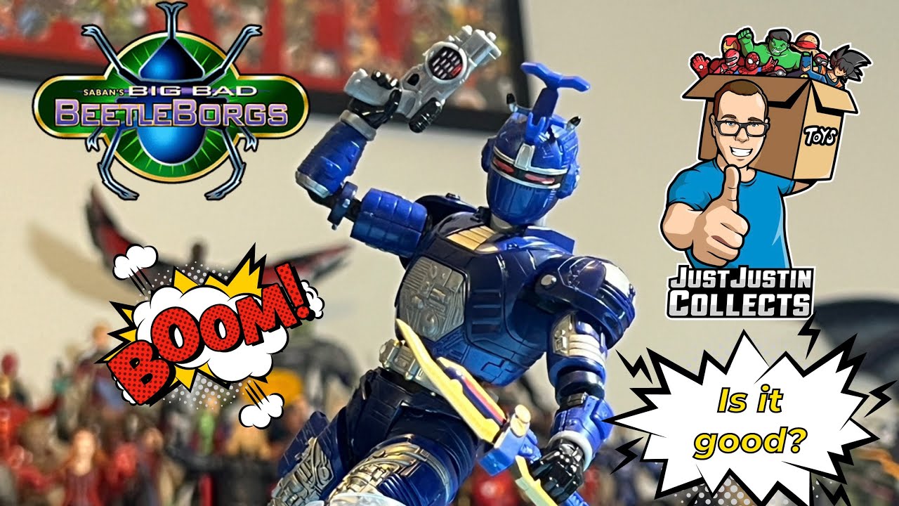 Blue Stinger Big Bad Beetleborg | SMP Model Kit Figure Review - YouTube