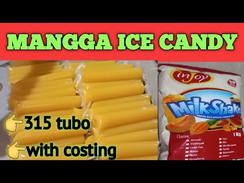 1KILO ICE CANDY RECIPE /ENJOY MILK SHAKE POWDER / WITH CASSAVA - YouTube