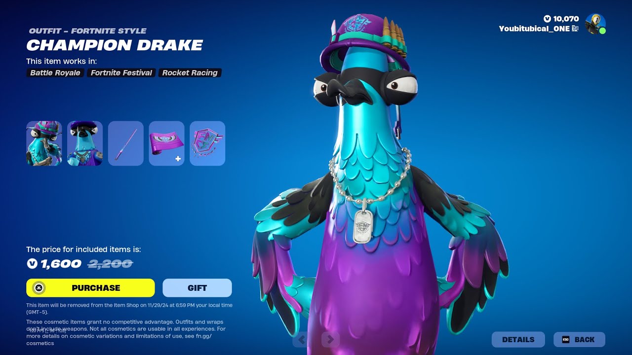 *NEW* KICKS & CHAMPION DRAKE BUNDLE ! November 22nd ,2024 Fortnite Item ...