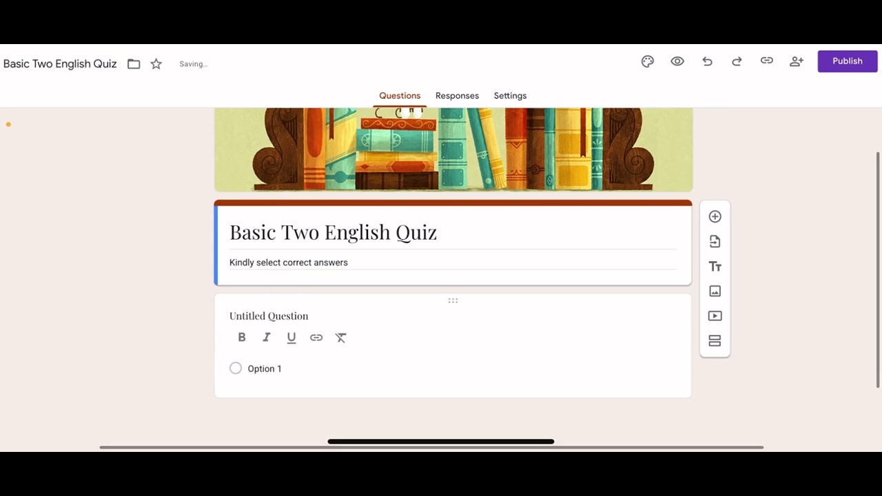 Using Google Form to create quizzes - YouTube