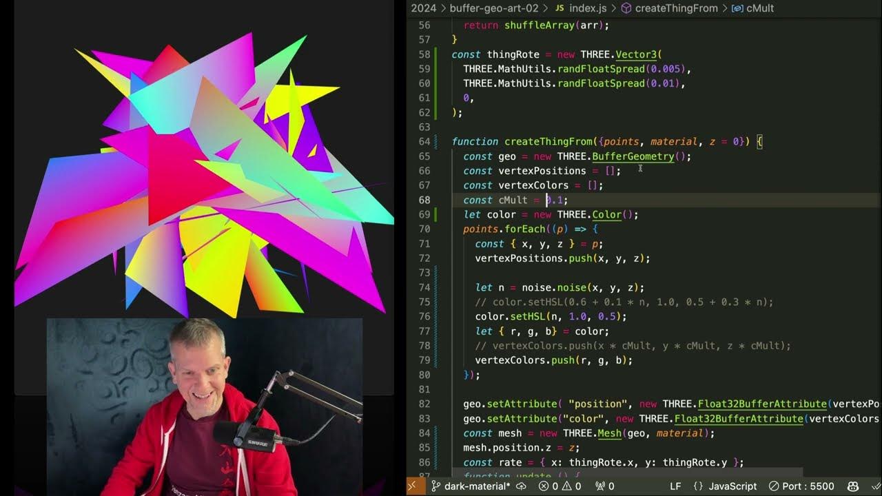 Three.js: Buffer Geometry Part Two - YouTube