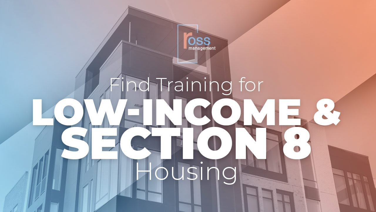 We Offer Low-Income and Section 8 Program Training Sessions - YouTube