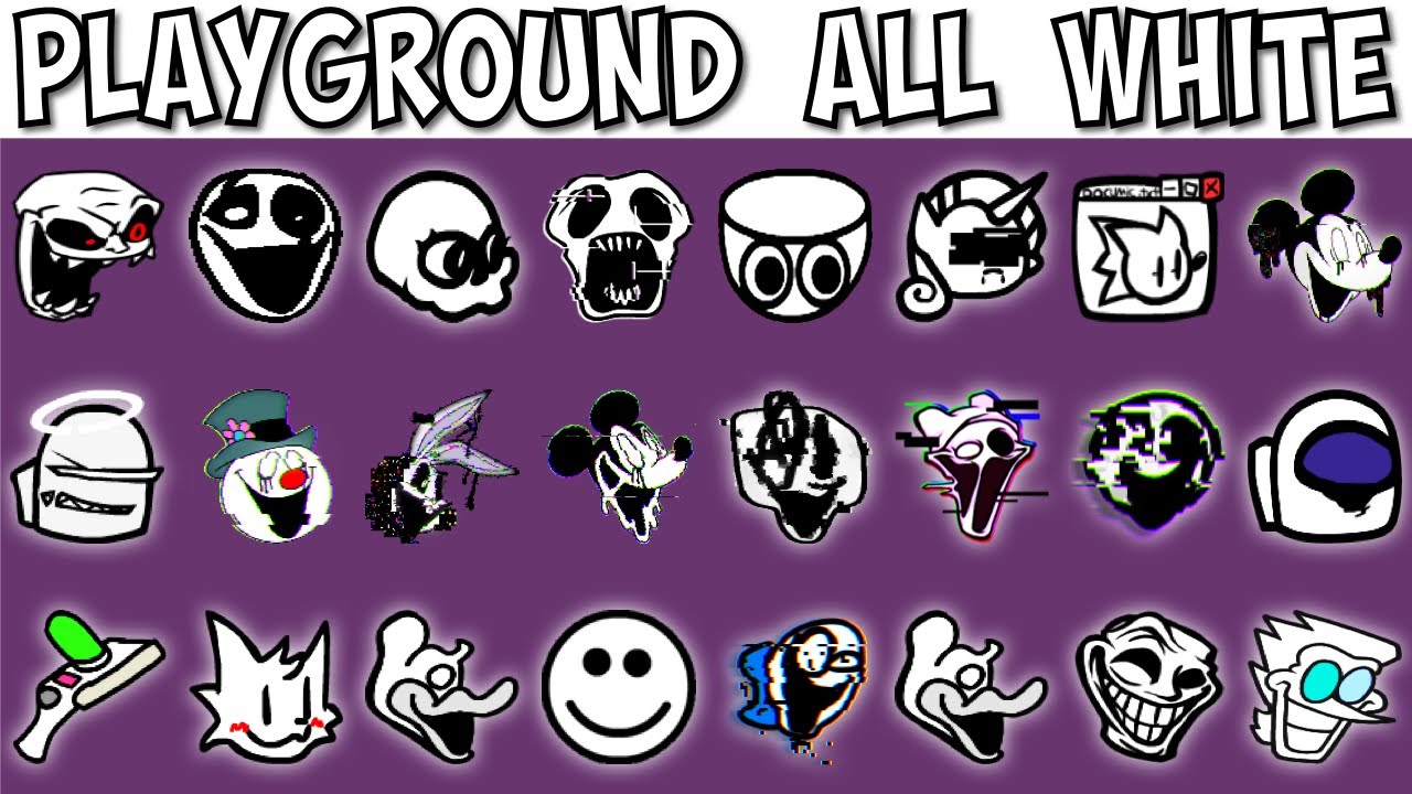 FNF Character Test | Gameplay VS My Playground | ALL White Test - YouTube