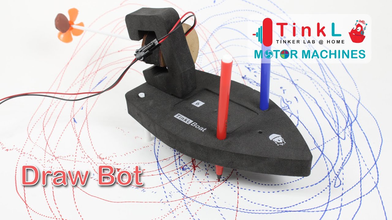 Draw Bot | Motor Machines New | Tinker Lab at Home - YouTube