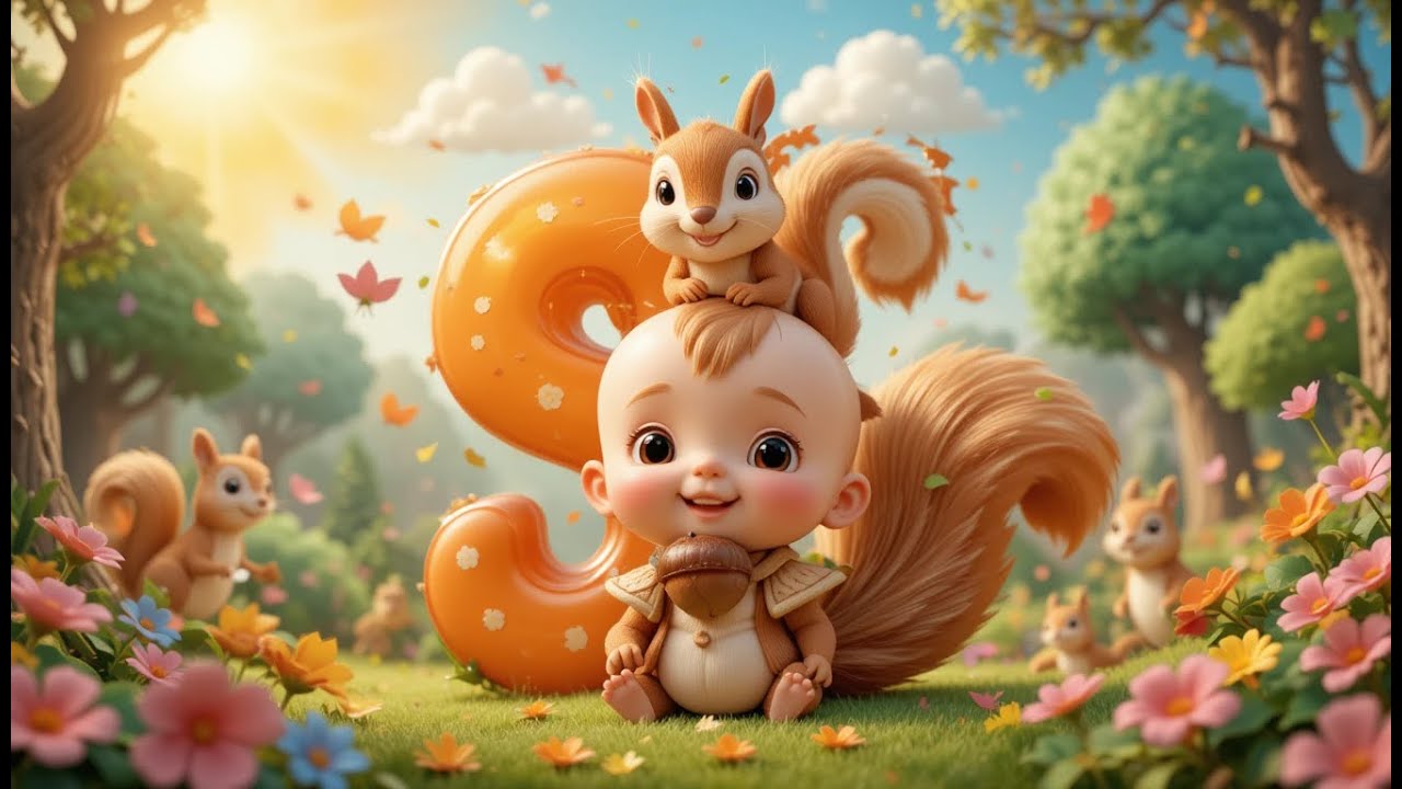 Squirrel Counting Song | Learn Numbers 1 to 10 with Squirrels ...