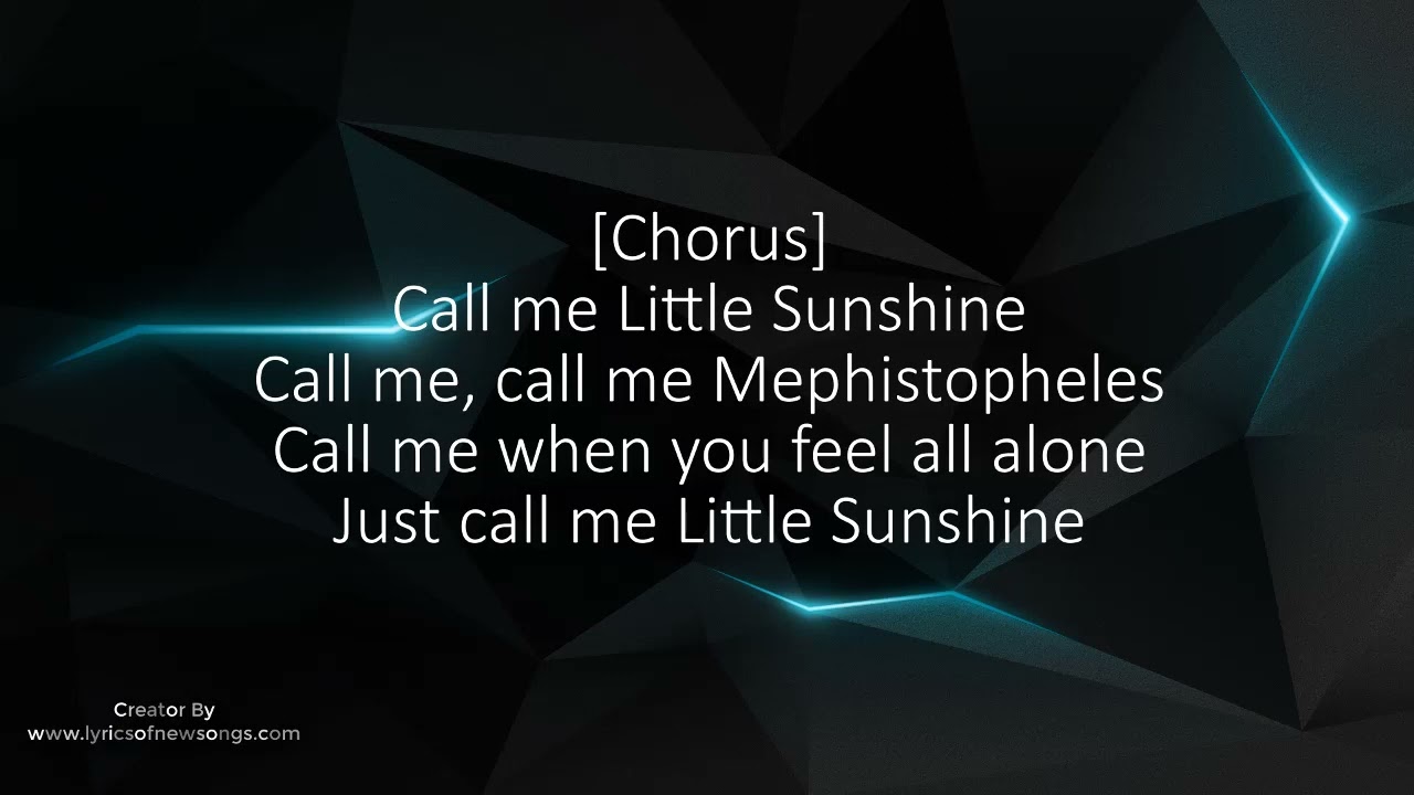 call me little sunshine ghost lyrics english - YouTube