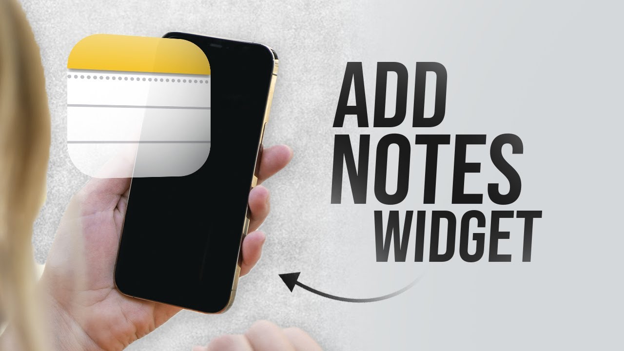 How to Add Notes Widget on iPhone Lock Screen (tutorial) - YouTube