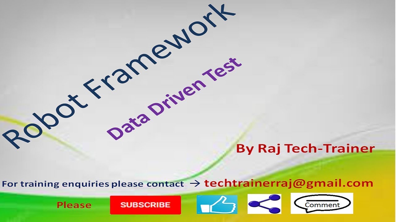 Robot Framework Tutorial - Python - Selenium (Part-11) : Data Driven ...