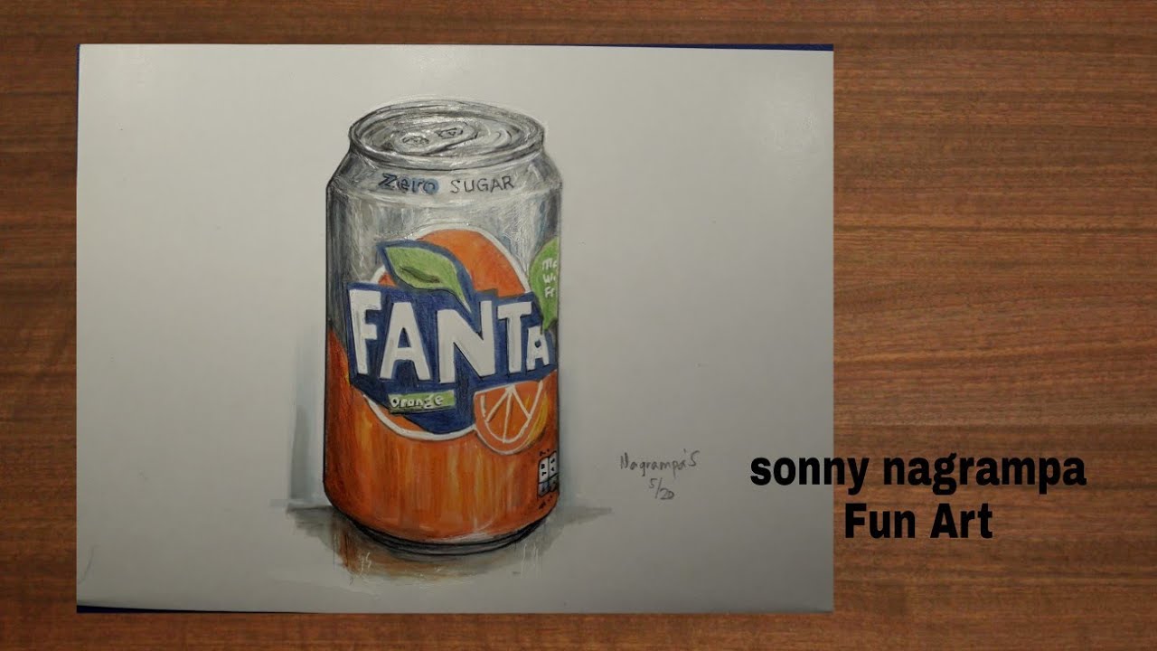 How to draw Fanta - YouTube