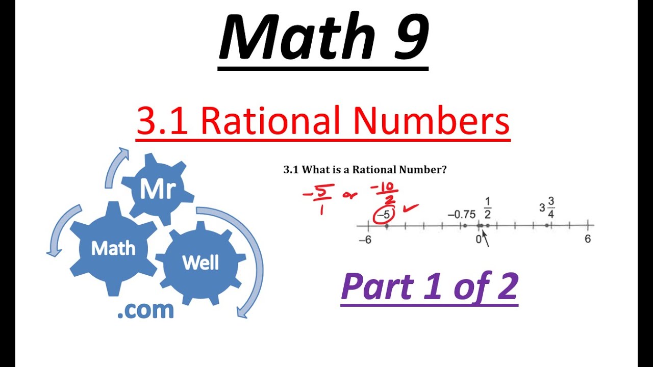 Math 9 - 3.1 Rational Numbers (1 of 2) - YouTube