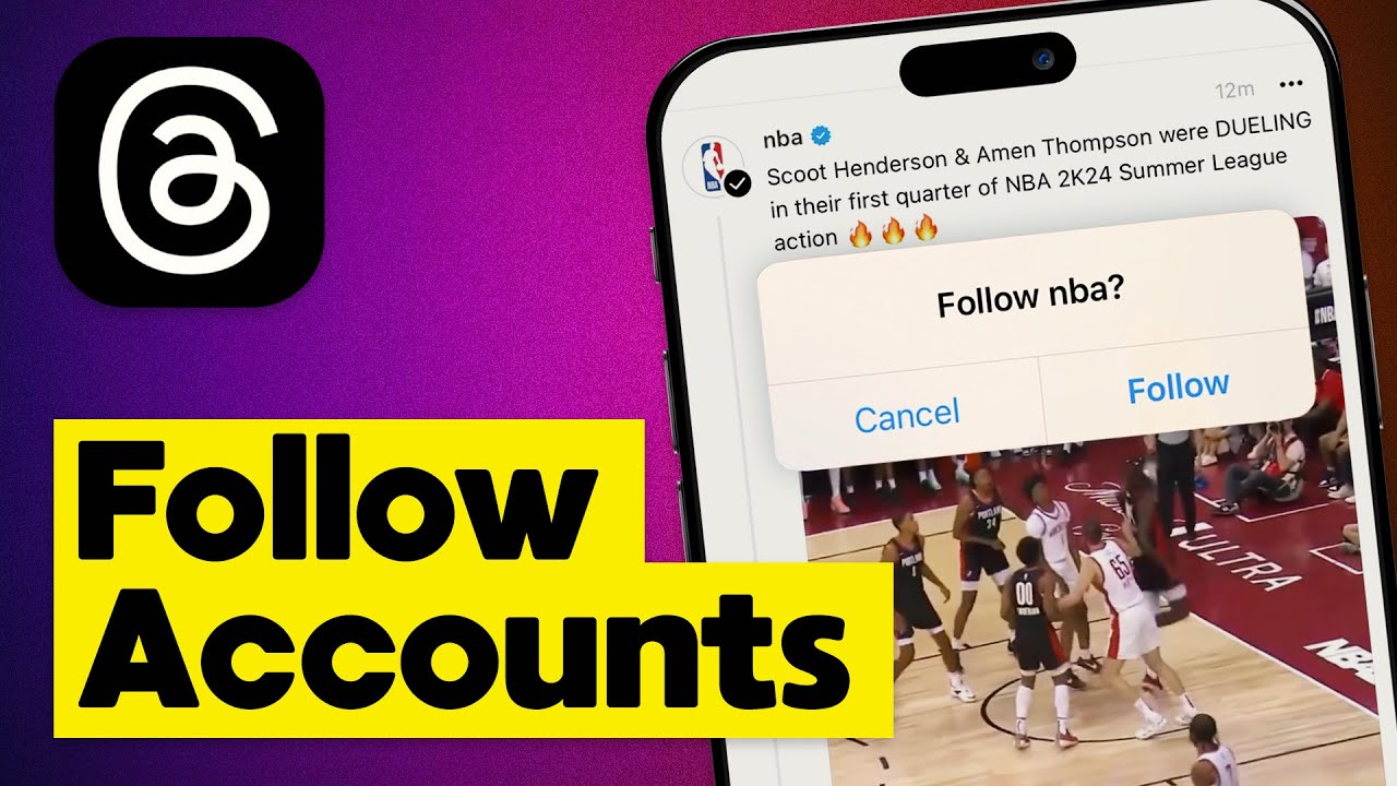 How to Follow People on Threads App - YouTube