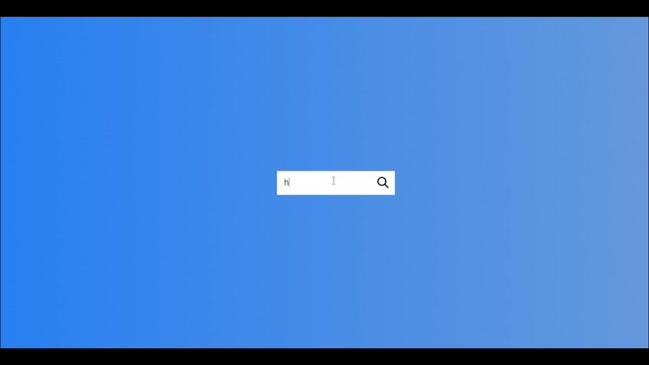 Como hacer un buscador que se oculte con HTML, CSS y JavaScript - YouTube