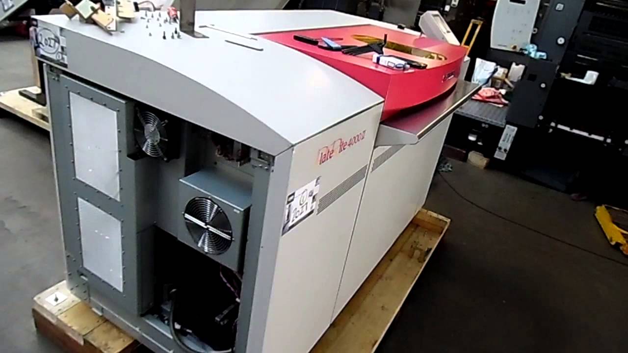 screen ptr 4000 mk II ctp system year 2002 - YouTube