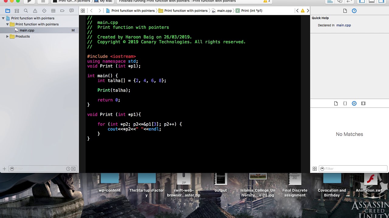 Display array elements using pointers and by Print function - YouTube
