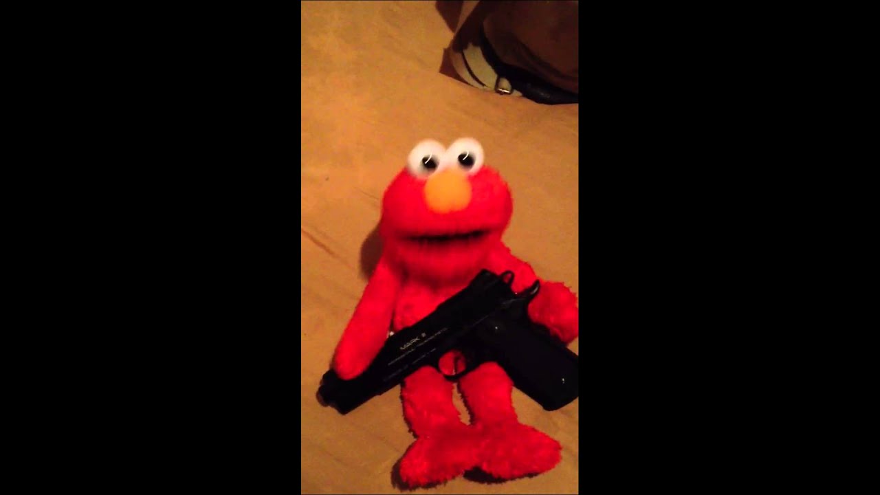 Tickle me elmo with a gun - YouTube