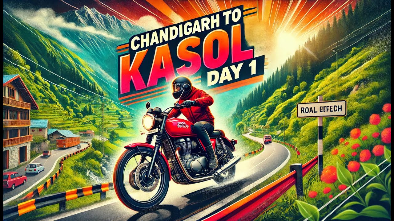 [4K] Chandigarh to Kasol Ride | Royal Enfield Continental GT 650 🚴‍♂️ ...
