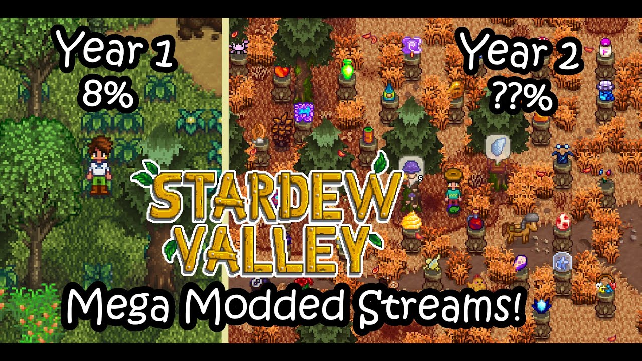 Stardew Valley with TOO MANY ITEMS! - Mega Modded - Spring Y2 W2 - YouTube